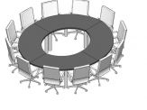 Revit Conference Table BIM Objects - Free Download - Modlar