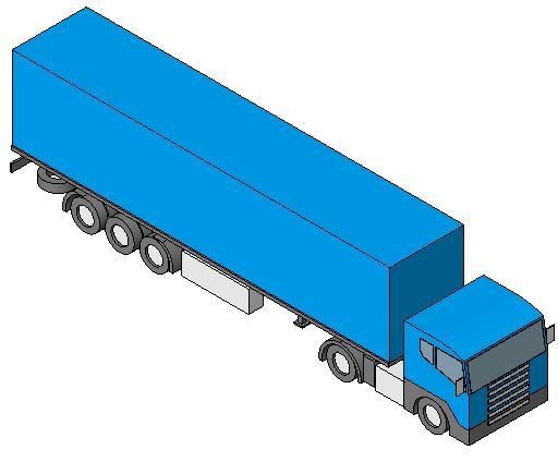 Articulated lorry for Revit - modlar.com