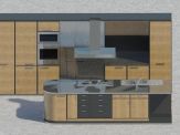 Kitchen With Isle Revit BIM Objects - Free Download - Modlar
