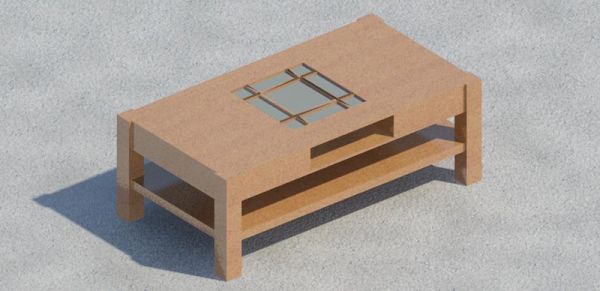 Coffee table 03 for Revit Architecture 2011 - modlar.com
