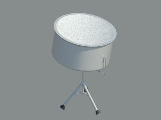 Steel pan drum for Revit Architecture 2011 - modlar.com