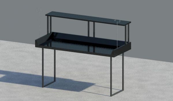 Laundry folding table for Revit Architecture 2011 - modlar.com