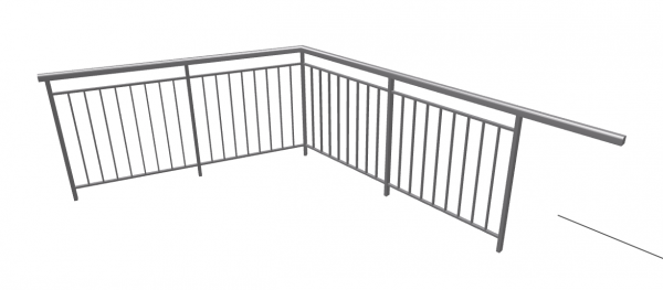 Adjustable 3D railing for ArchiCAD - modlar.com
