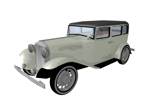 Vintage car for ArchiCAD - modlar.com