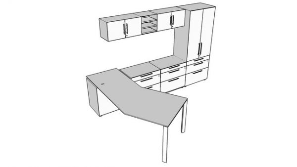 Watson Miro Private Office Desk and Storage - modlar.com