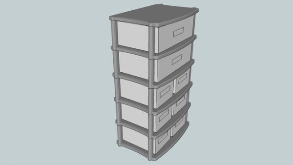 Plastic set of draws - modlar.com