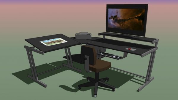 Corner Workstation - modlar.com