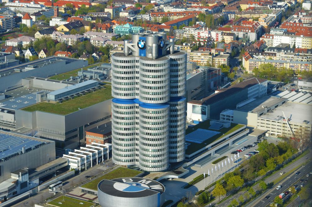 BMW Museum and Headquarters - Aerial View - modlar.com