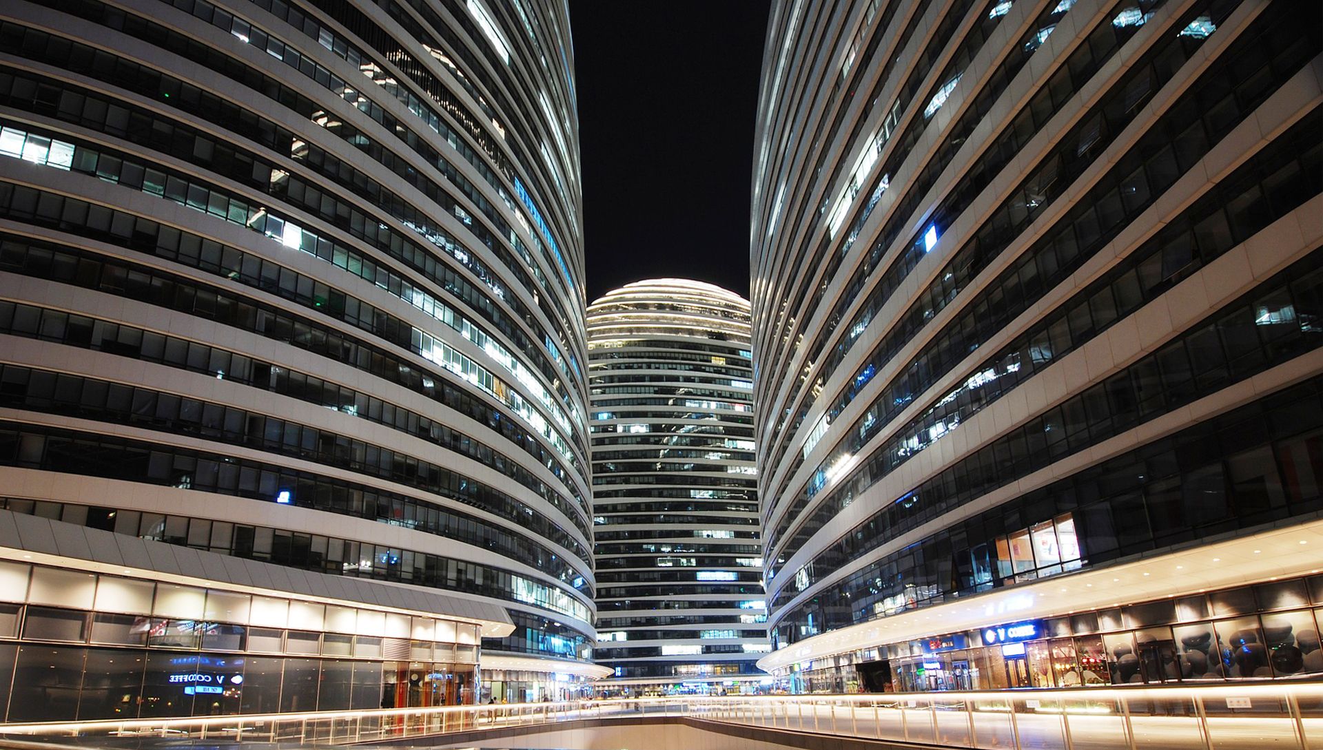 Galaxy Soho - Exterior Night - modlar.com