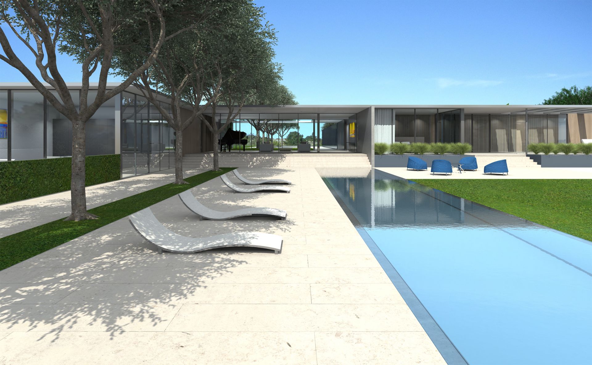 Saratoga Concept Design - Pool Area - modlar.com