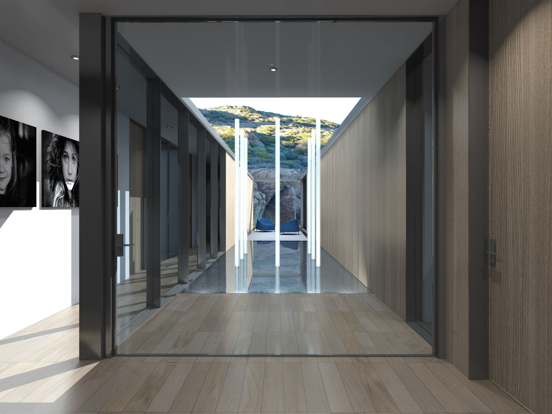 Desert Courtyard House - interior - modlar.com