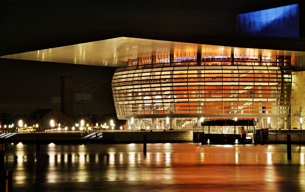 Copenhagen Opera House - Exterior Night - modlar.com