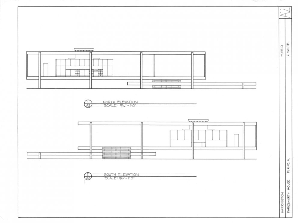 Farnsworth House - Site Plan - modlar.com