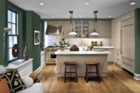 Green and Beige Kitchen Space - modlar.com