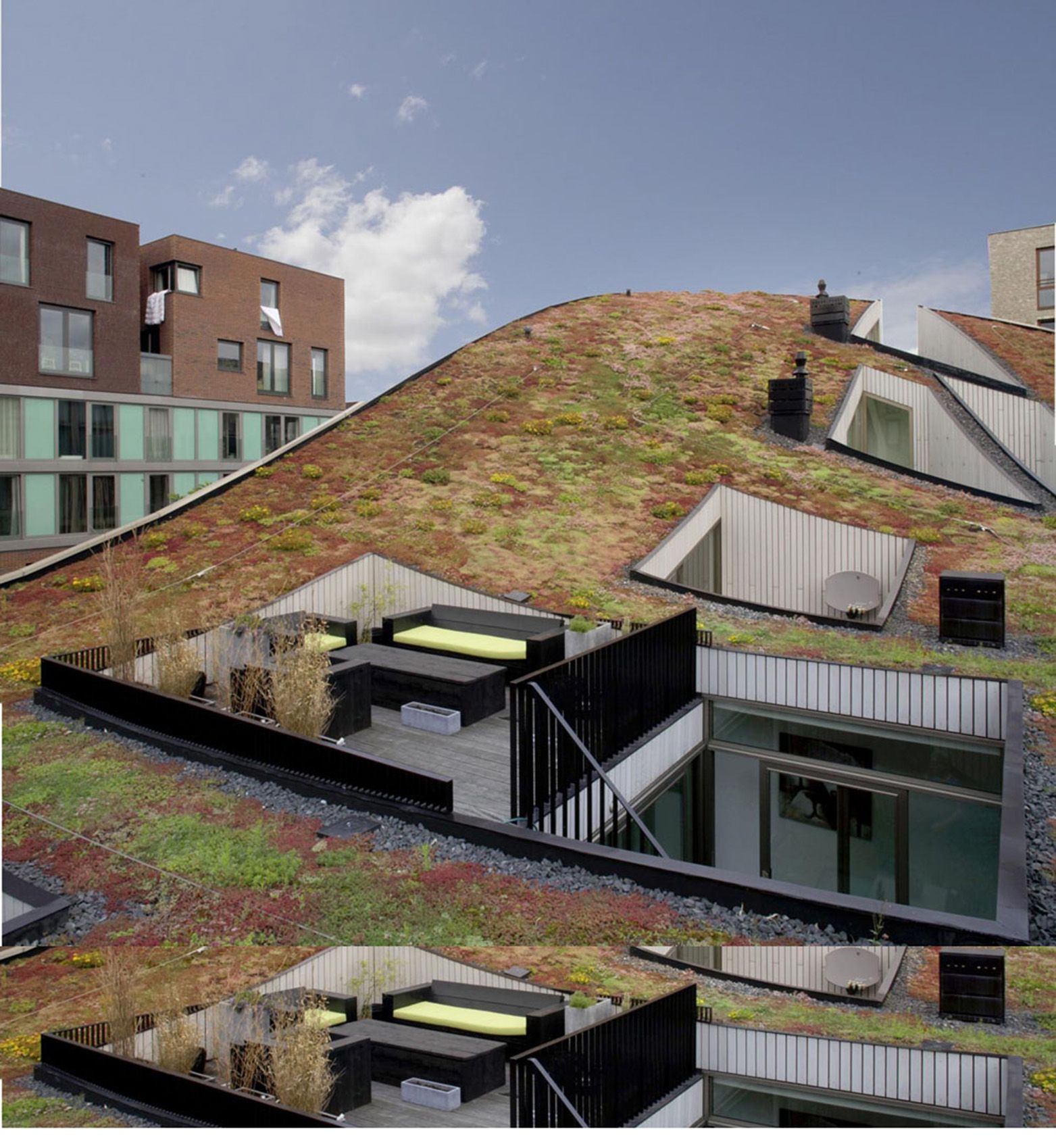 Funnen Blok K, Funenpark - Concept Design of Roof - modlar.com