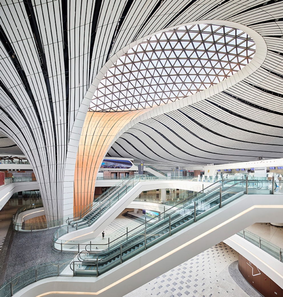 Beijing Daxing International Airport - Escalator - modlar.com