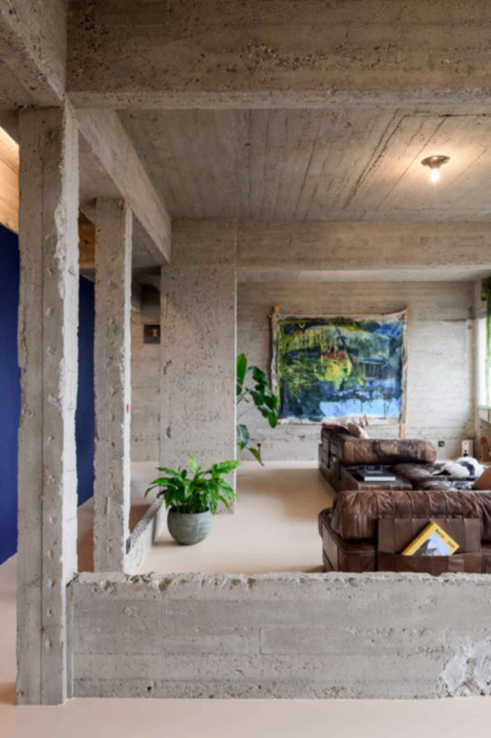 Brutalist Antwerp Apartment - Lounge - modlar.com