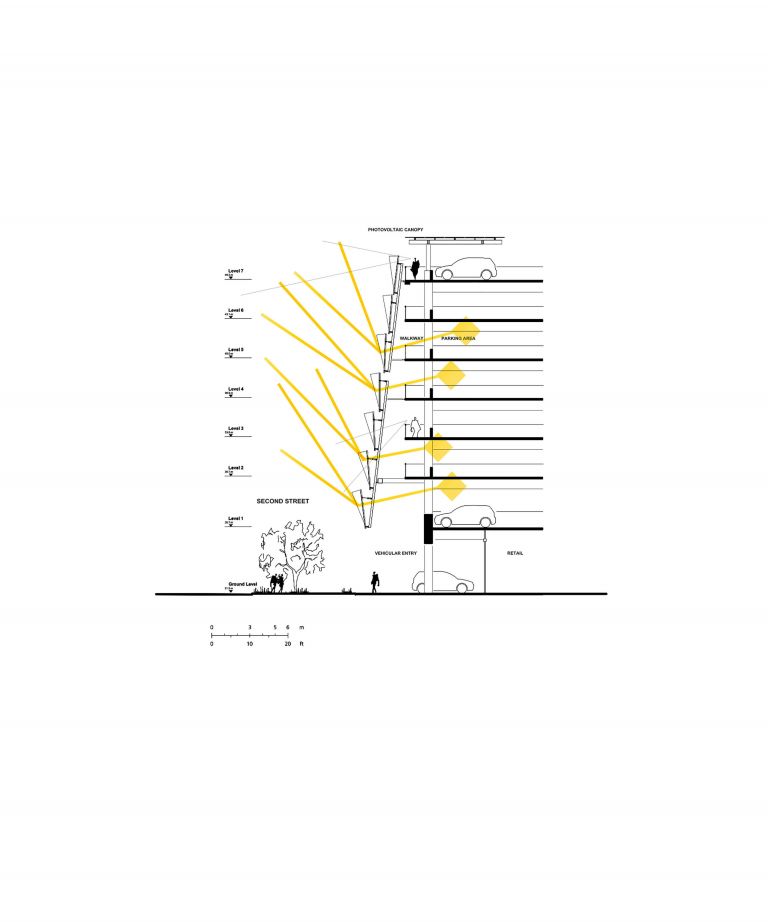 Santa Monica Parking Structure - Concept Design - modlar.com