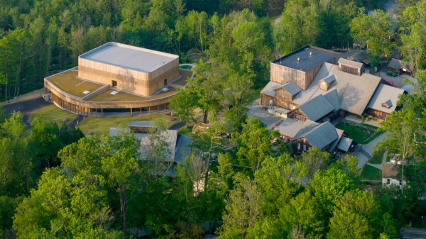 Doris Duke Theater - Aerial View - modlar.com