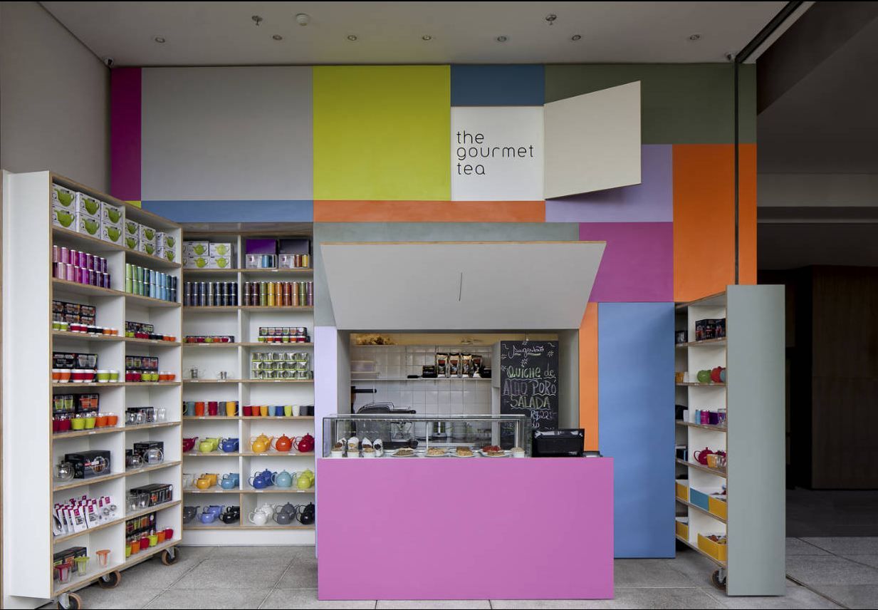 The Gourmet Tea Pop-Up Store - Closed Exterior Walls - modlar.com