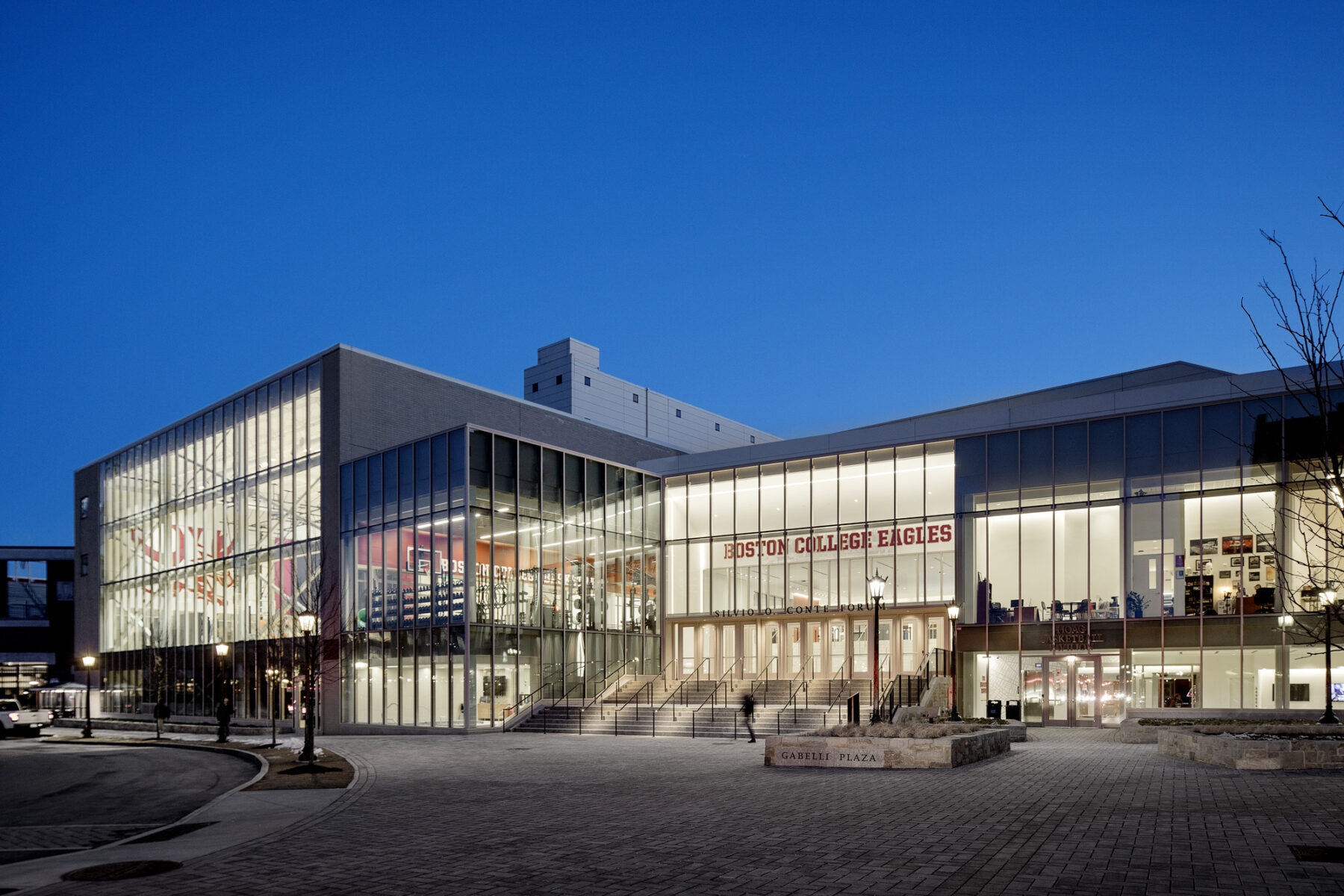 Boston College Hoag Basketball Pavilion - Interior - modlar.com