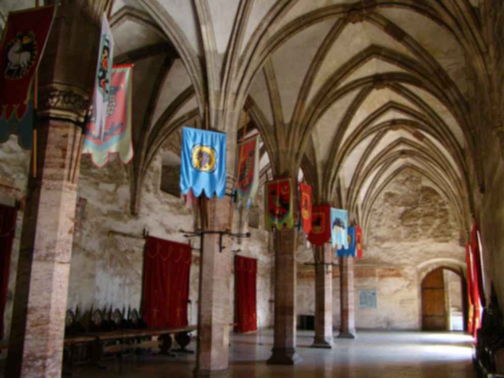 Corvin Castle - Interior Pillars - modlar.com