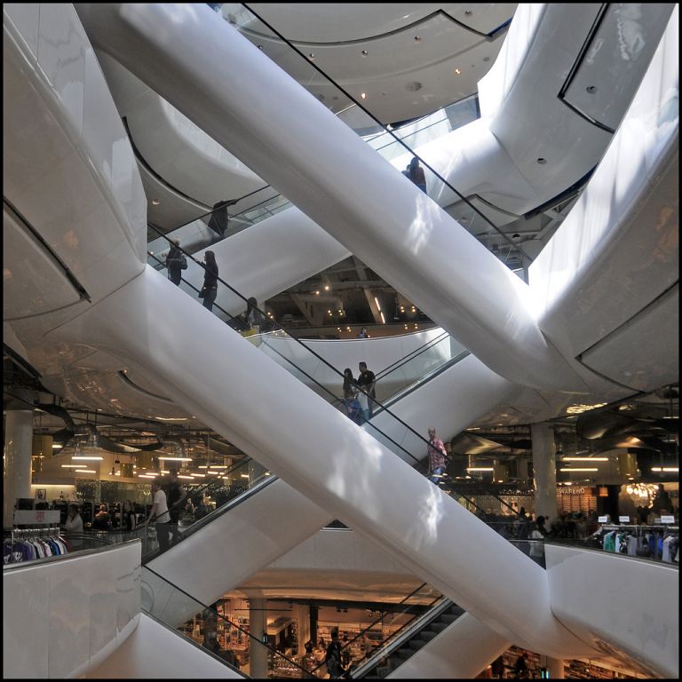 Selfridges Department Store - Interior Escalators - modlar.com