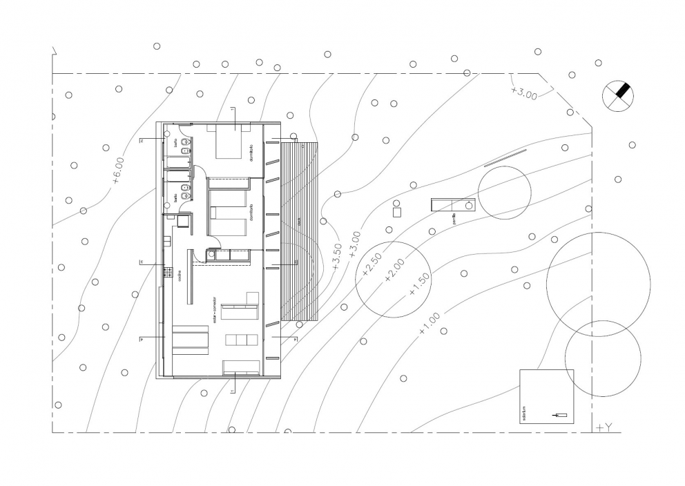 Concrete House - Site Plan - modlar.com