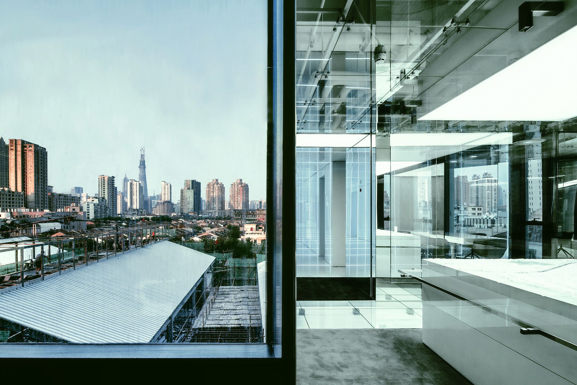 One Main Office Renovation - Glass Door - modlar.com