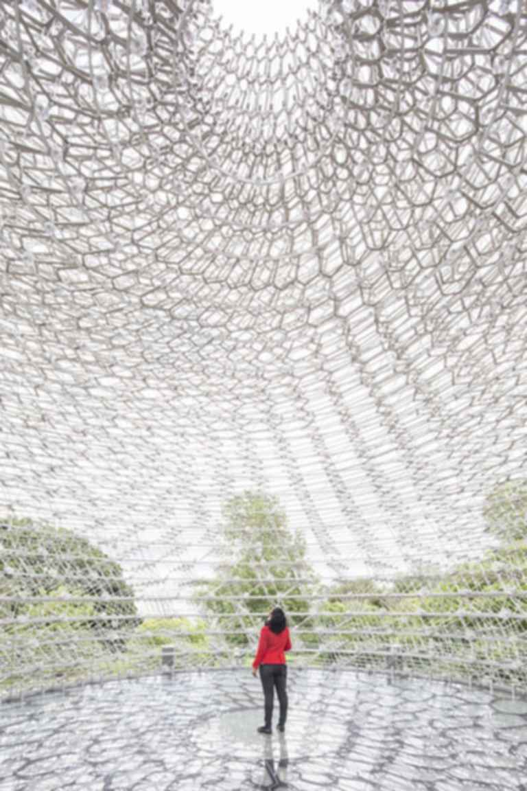 The Hive Pavilion - Inside the Stucture - modlar.com