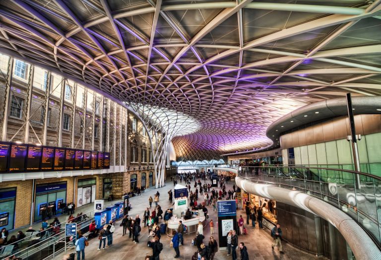 King's Cross Station - Structure at Night - modlar.com