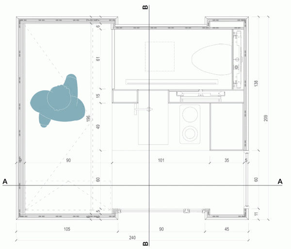 A Rolling Masterpiece - Floor Plan - modlar.com