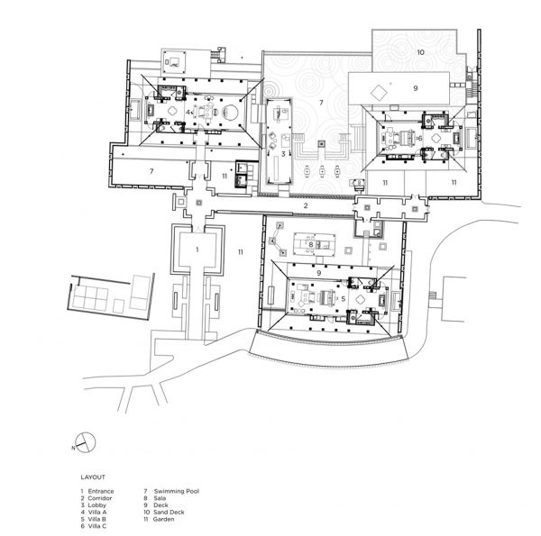 Honeymoon Private Island Presidential Suite - floor plan - modlar.com