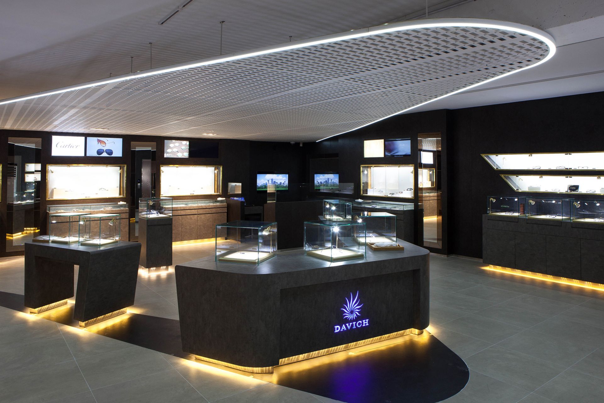 Davich Optical Chain - interior/stairs - modlar.com
