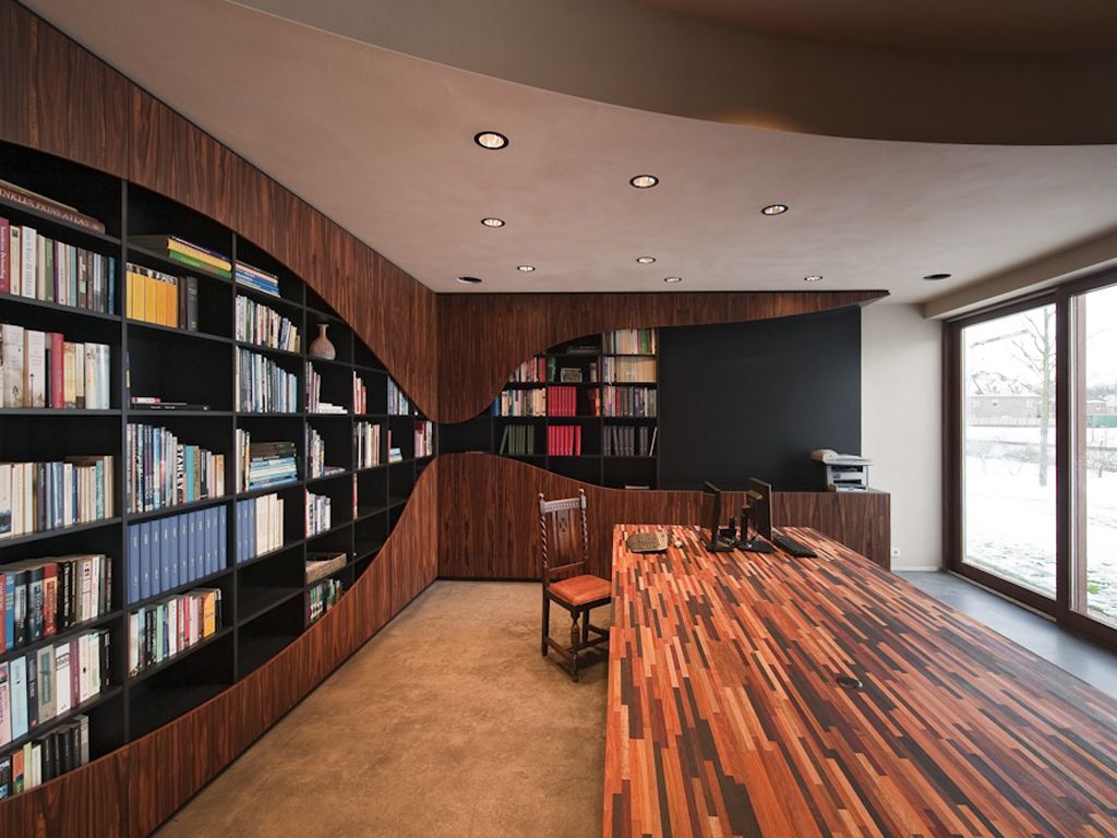 Wooden Home Library - modlar.com