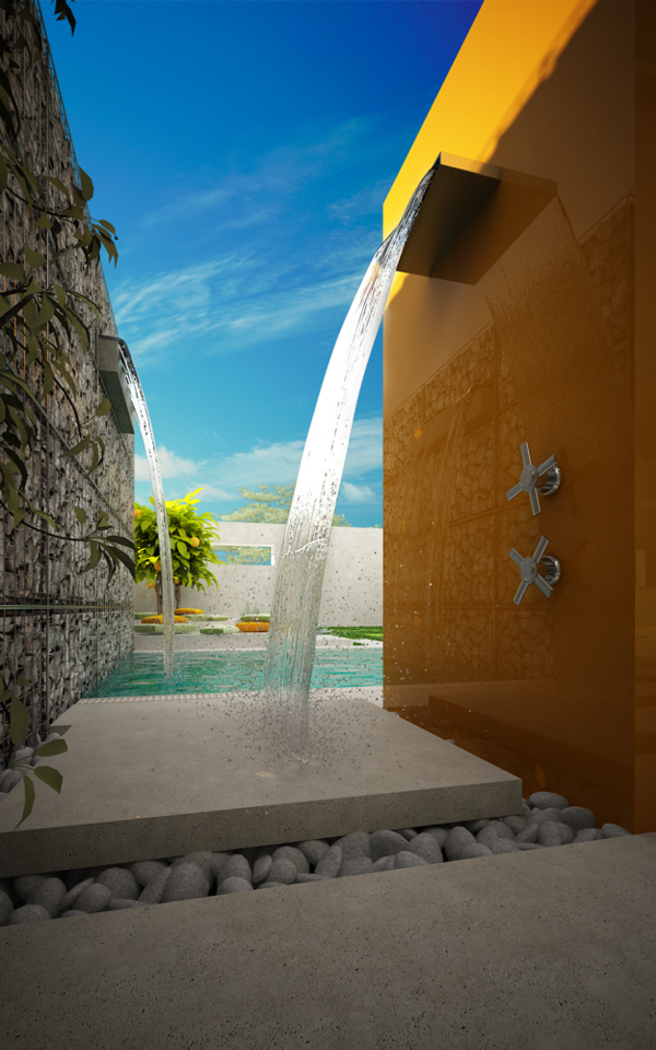Modern Outdoor Shower - modlar.com