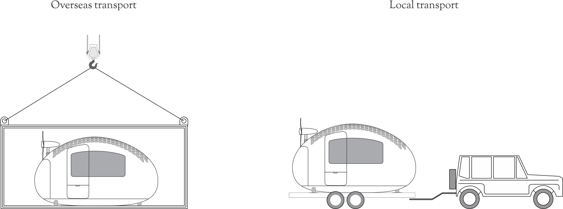 Ecocapsule - floor plan - modlar.com