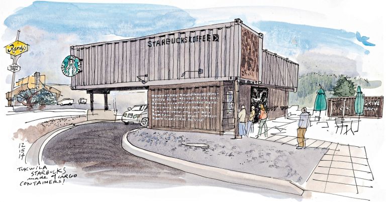 Starbucks Drive Through - concept design - modlar.com