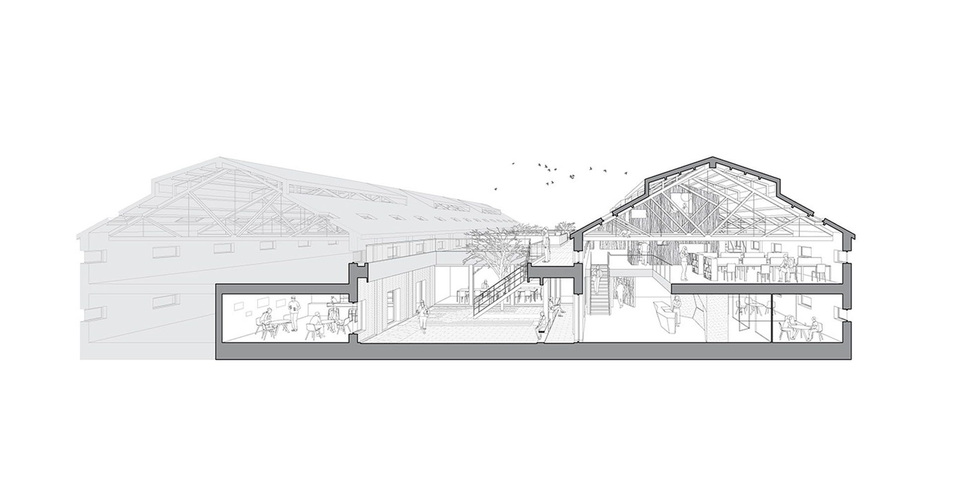 One Main Office Renovation - Wooden Roof - modlar.com