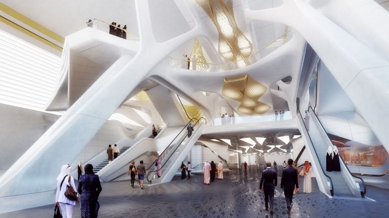 King Abdullah Financial District (KAFD) Metro Station - concept design ...
