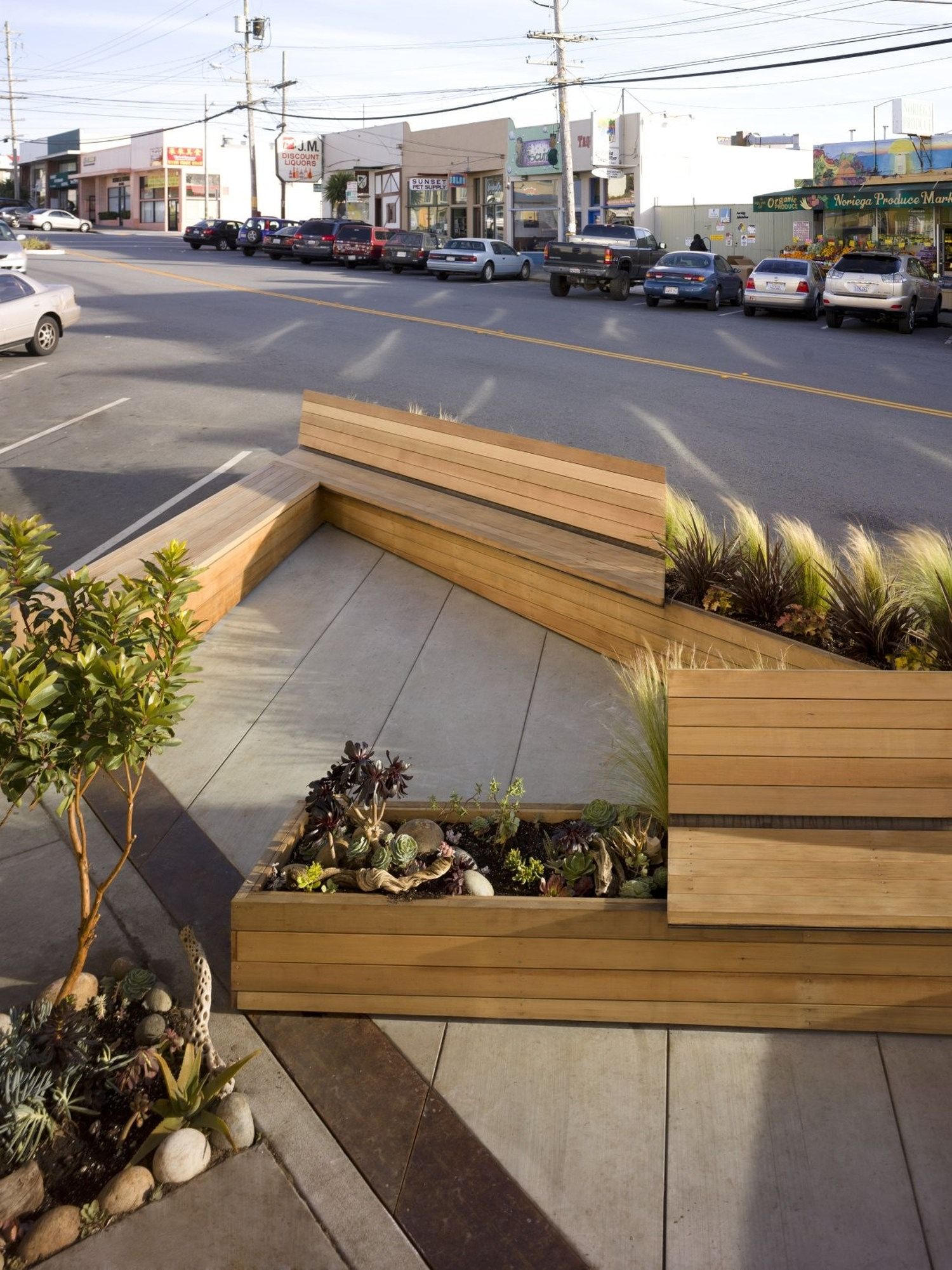 Noriega Street Parklet - Bird's Eye View - modlar.com