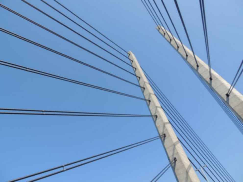 Steel-wire bridge structure - modlar.com