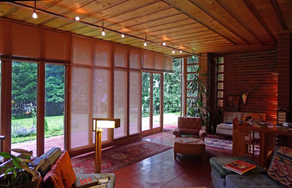 Herbert and Katherine Jacobs First House - Living Room - modlar.com