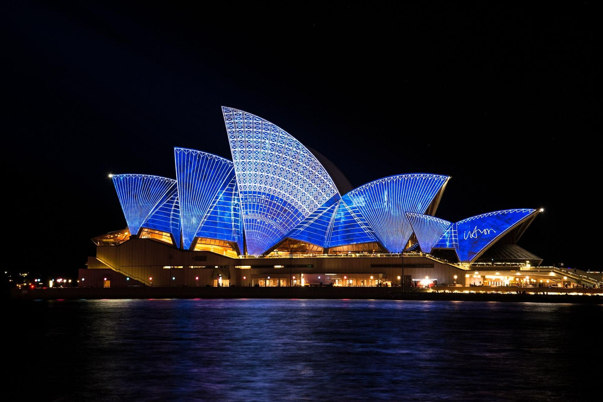 Sydney Opera House - Roof Lit Up - modlar.com