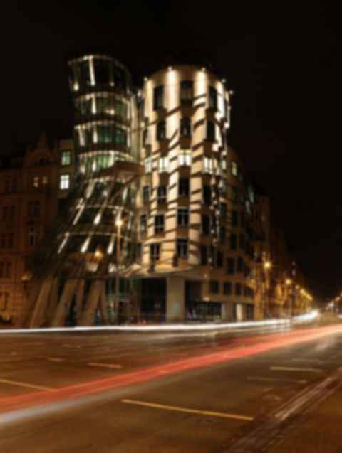 Dancing House - At Night - modlar.com
