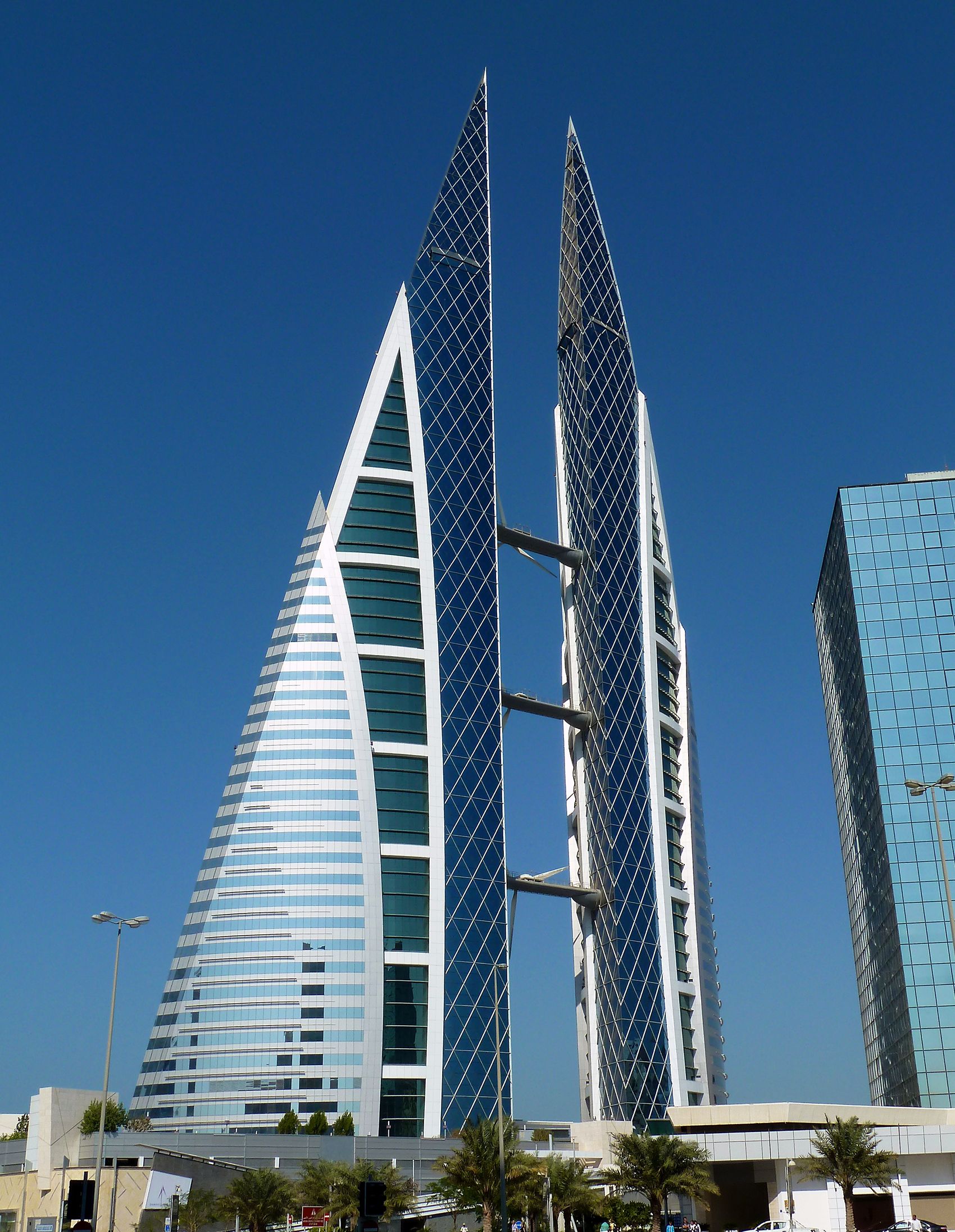 Bahrain World Trade Center - Night - modlar.com