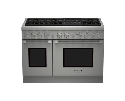 Thermador 48" Gas Range 6 Burner w/ Elec. Grill PRG486NLH - modlar.com