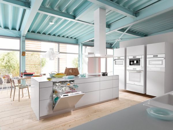 DA6690W Puristic Wall Ventilation Hood Brilliant White- 36" - modlar.com