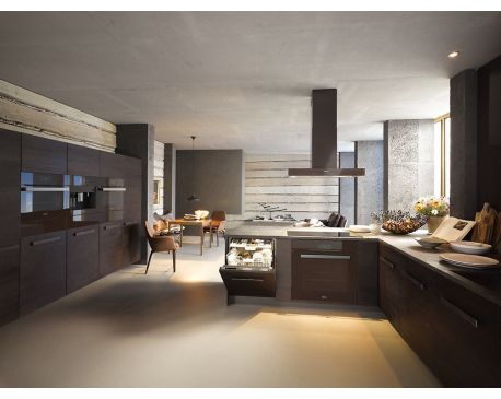 DA6690W Puristic Wall Ventilation Hood Truffle Brown- 36" - modlar.com