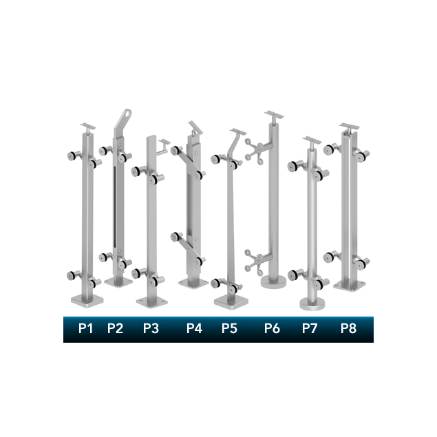 Stainless Steel Post Railing Systems- P-Series Post Railing - modlar.com